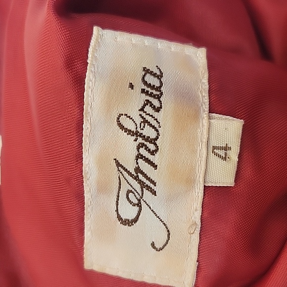 Dresses | Vintage Ambria 10 Red Leather Dress | Poshmark